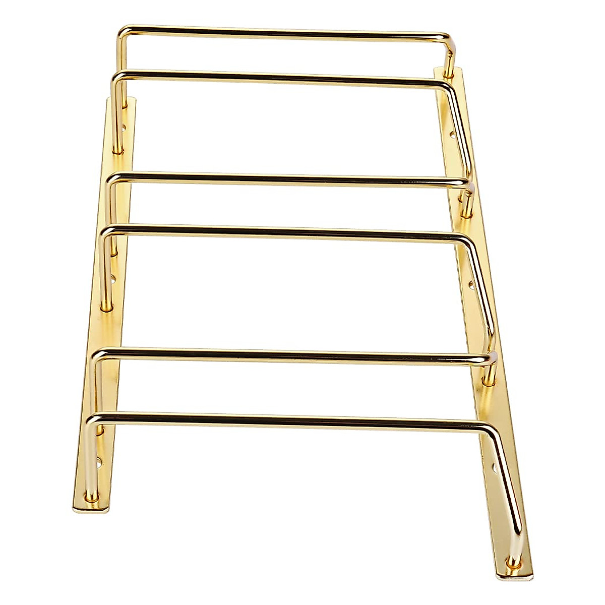 Dianoo 18cm Gold Wine Glass Rack, Wine Glass Holder Under Cabinet, Wine Glass Organizer, Hanging Stemware Holder For Bar Kitchen, 3 Rows