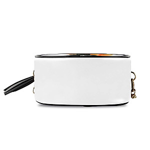 ALAZA PU Leather Small Crossbody Bag Purse Wallet Cute Little Fox Animal Print Cell Phone Bags with Adjustable Chain Strap & Multi Pocket