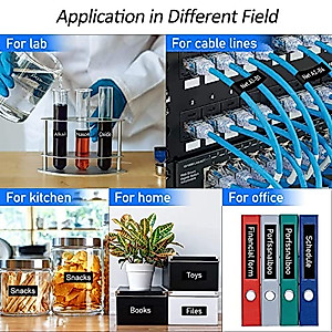 GREENCYCLE 6 Pack TZe-355 TZ355 AZE 355 TZE 155 TZ155 Compatible for Brother Laminated Label Tape White on Black/Clear 24 mm x 8 m 1" 26.2ft for P-Touch PT2430PC PT-P700 PT-P750W Label Makers
