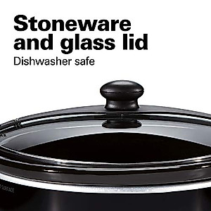 Hamilton Beach Slow Cooker, Extra Large 10 Quart, Stay or Go Portable With Lid Lock, Dishwasher Safe Crock, Black (33195)