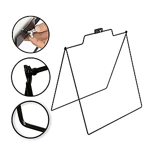 4U Media&Displays 2 COUNT 24"x24" Sidewalk Sign A Frame Stand (Stand Only) (2 PACK)