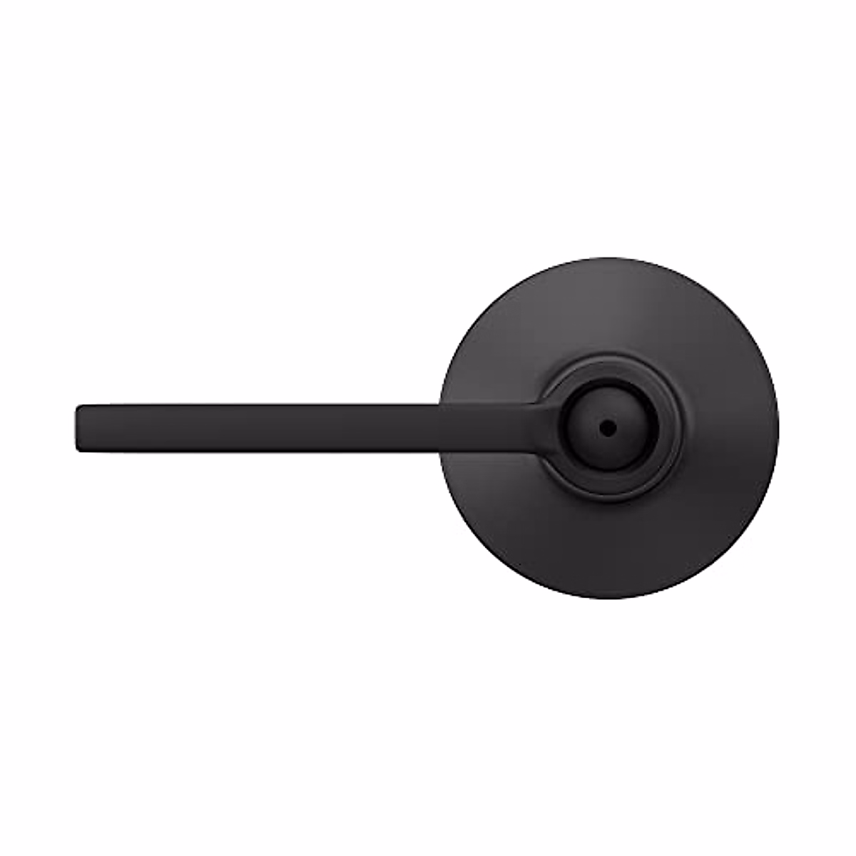 Schlage F40 V LAT 622 Latitude Door Lever, Bed & Bath Privacy Lock, Matte Black