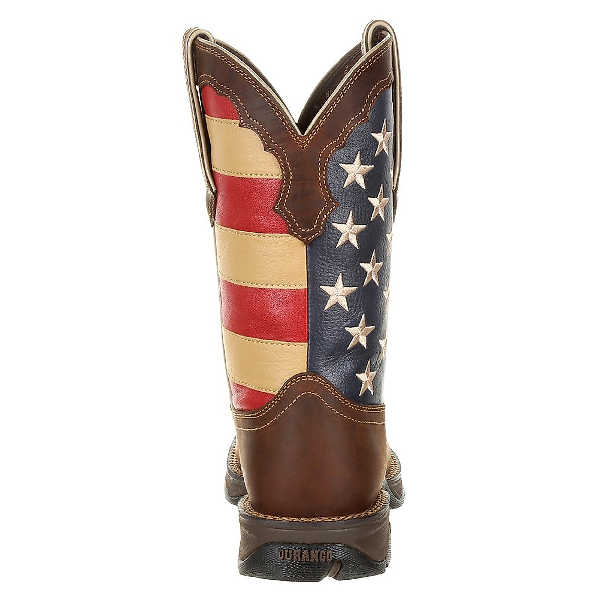 Durango womens Lady Rebel Western Boot, Brown/Union Flag, 6.5 US
