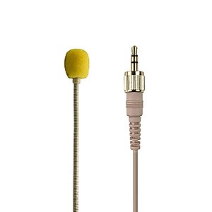 CANFON Cafon Pro 3.5mm Omni-directional Condenser Headset Microphone Input Line Compatible with Sony UWP V1/D11/D21 Microphones Transmitter, such as UWP UTX-B2/B03/B40, Skin color to hide