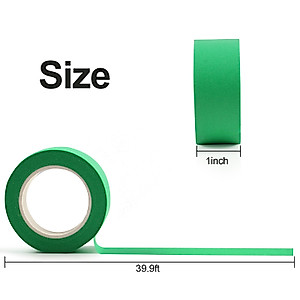 Guirnd 12PCS Colored Masking Tape, Kids Art Supplies Colored Tape, DIY Craft Tape, Colored Tape Rolls, Colored Painters Tape 2.5cm x 12m (1In x 13Yards)