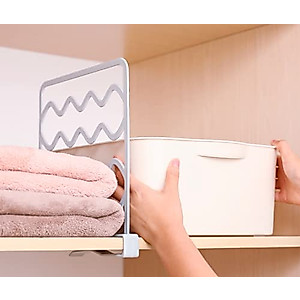 N&F Plastic Closet Nail-Free Storage partitions, Closet partitions, Household cabinets, Compartment dividers, Layered Shelves