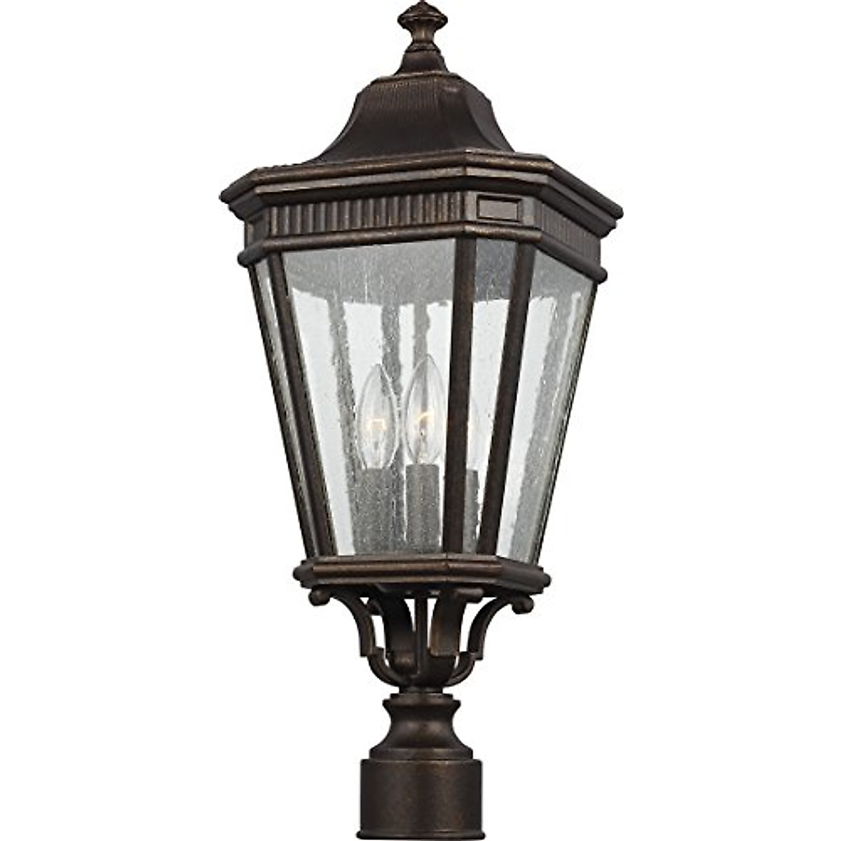 Feiss OL5427GBZ Cotswold Lane Outdoor Post Lighting, Bronze, 3-Light (10"W x 22"H) 180watts