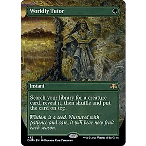Magic: the Gathering - Worldly Tutor (442) - Borderless - Dominaria Remastered