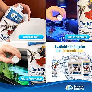TankFirst Complete Aquarium Water Conditioner - Fish Water Conditioner, Instantly Removes Chlorine, Chloramines, and detoxifies Ammonia from Fish Tank (TankFirst Regular, 250 ml)