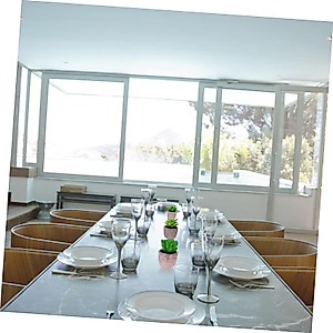 WOONEKY 1 Set 3 Pcs Succulent Bonsai Faux Succulents Potted Plastic Succulents Plants Various Faux Succulents Home Decor Artificial Plant Fake Succulent Mini False Cactus Pulp Basin Office