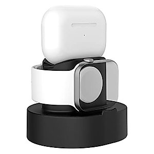 SOKUSIN Charger Stand for Apple Watch Series - 8/Ultra/SE2/7/6/SE/5/4/3/2/1 49/45/44/42/41/40/38mm and AirPods 1/2/3/Pro, iWatch Apple Watch Charging Stand Dock Holder, Support Nightstand Mode