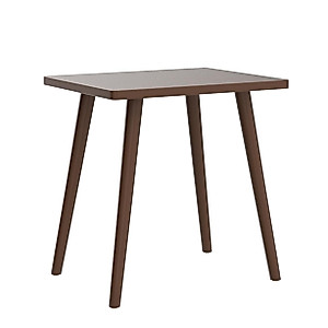 AWASEN Side Table, Small End Accent Table for Living Room Bedroom Office Small Spaces, Modern Small Side Table Nightstand with Solid Wood, Easy Assembly, (Brown)