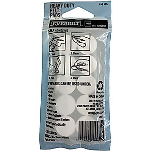 Beige Heavy-Duty Self-Adhesive 3/4 in. Felt Pads (20-Pack)-Everbilt