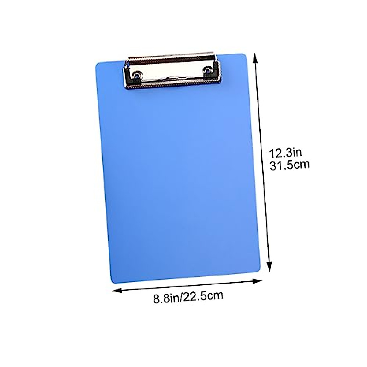 Ciieeo 4pcs Folder Metal Clipboards Plastic Folders Plastic Paper Clips Plastic Folders with Pockets A4 Clipboard Letter Size A4 Clip Board Abs Blue Clip Boards Exam Paper Clips Business
