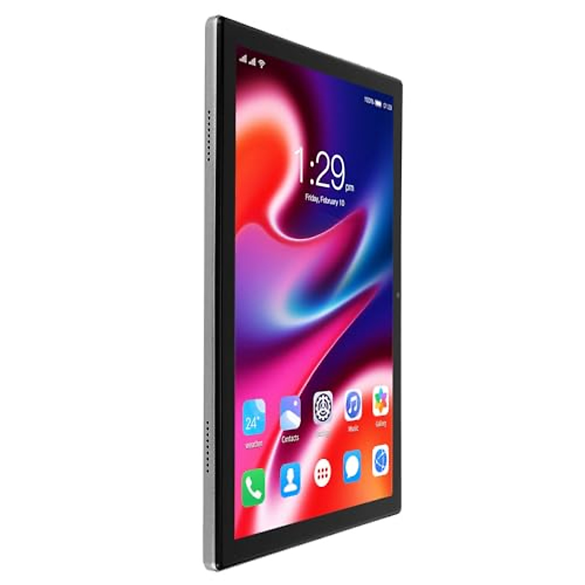 Honio 10. 1 Inch Tablet, 2 in 1 5G WiFi Silver Tablet 12 (US Plug)