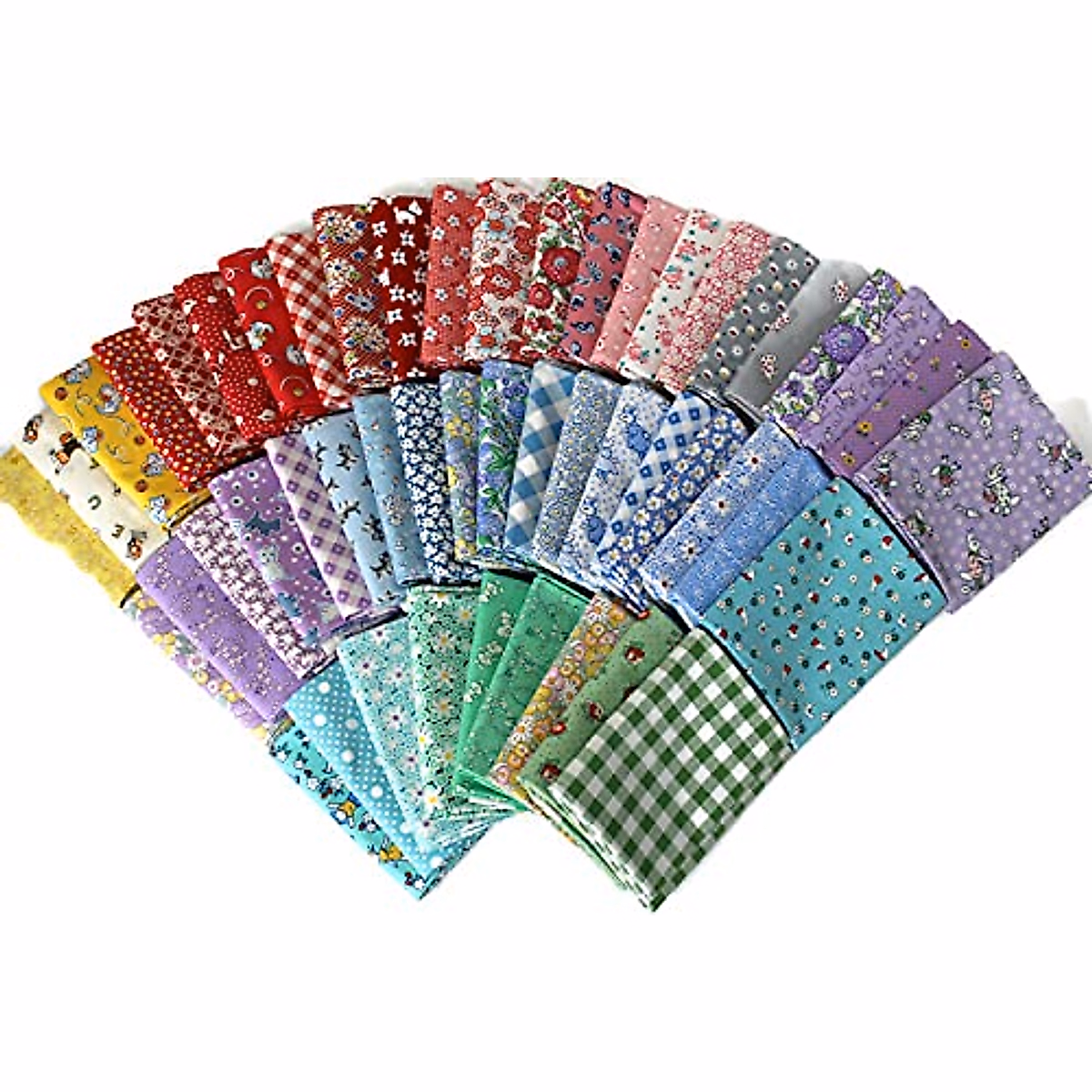 Fields 10 Fat Quarters - 1930's to 1950's Reproduction Depression Era Feed Sack Small Scale Floral Vintage-Look Flowers Nostalgia 1930s-fq-set 1930s Fat Quarters