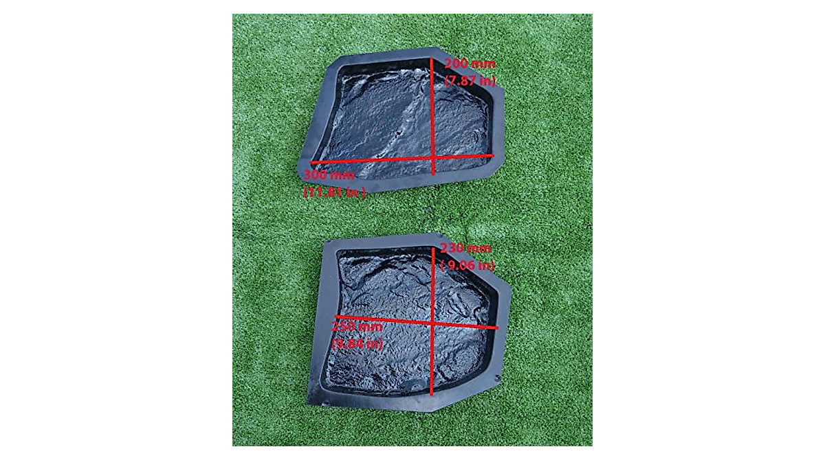 SvitMolds 6 pcs Concrete Molds for Garden Walkways