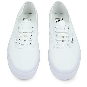 Vans 0EE3WOO: Authentic True White UNISEX Skateboard Sneakers, 10 Women/8.5 Men