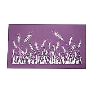 AK ART KITCHENWARE Barley Design Mesh Stencils for Cakes Royal Icing Lace Mat Fondant Molds Cake Tools Cake Stencil Painting Stencils Bakeware Pastry Tools Cake Shop Tools Bakery MST-27
