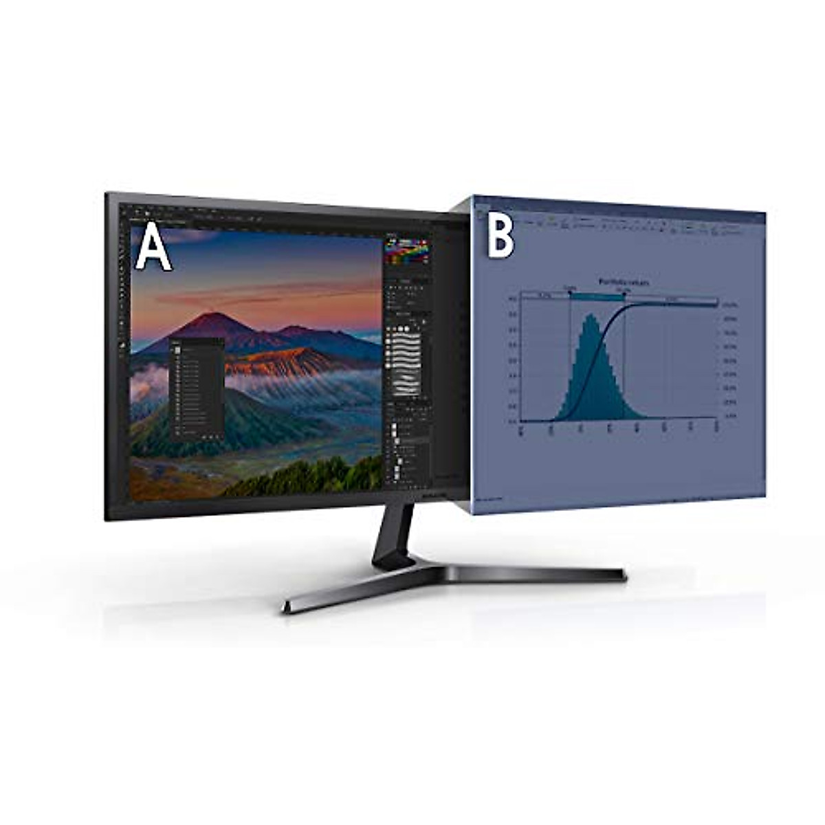 SAMSUNG 34-Inch SJ55W Ultrawide Gaming Monitor (LS34J550WQNXZA) – 75Hz Refresh, WQHD Computer Monitor, 3440 x 1440p Resolution, 4ms Response, FreeSync, Split Screen, HDMI, Black