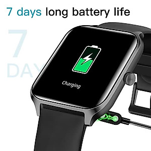 Smart Watch, 1.96" Full Touch Smartwatch, Compatible with iPhone Android, Heart Rate & Sleep Monitor, Multi-Sport Modes, Blood Oxygen, Voice Assistant, IP68 Waterproof, Fitness Tracker for Women Men