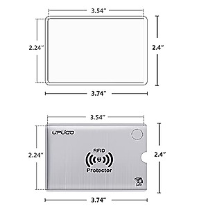 6 Pack 12mil New Medicare Card Protector Sleeves and 6 Pack RFID Blocking Card Sleeves for Insurance, Social, Security, Metro, License, Credit Cards
