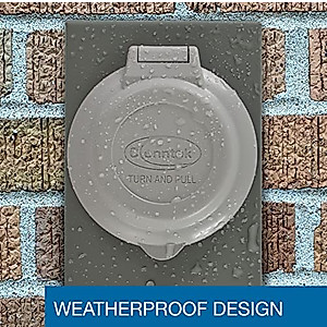 Conntek 80SS2-GYBX 50 Amps 125/250 Volts Power Inlet Box, For Generators Up to 12,500 Watts, Grey Cap