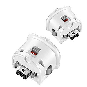 Machine-Ya Wii Motion Plus - External Remote Motion Plus Sensor Controller Wii U Motion Plus (White 2PCS)