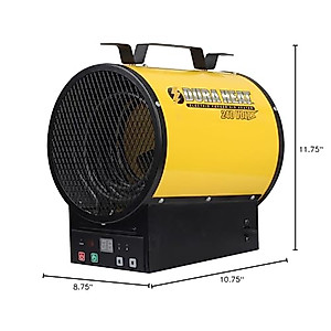 Dura Heat EUH4000R Electric Forced Air Heater with Remote Control 12,800 Btu