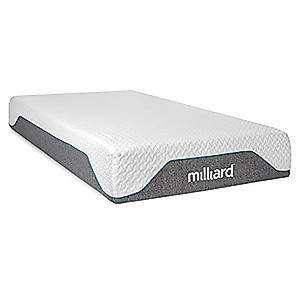 Milliard 10 Inch Semi Firm Memory Foam Mattress | CertiPUR-US Certified | Bed-in-a-Box | Pressure Relieving (Full)