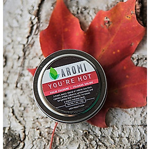 Aromi Solid Cologne | Fresh Men’s Fragrance, Best Solid Cologne, Vegan & Cruelty-free, Affordable Men's Gift Idea, Stocking Stuffer, 1 oz, (You're Hot)