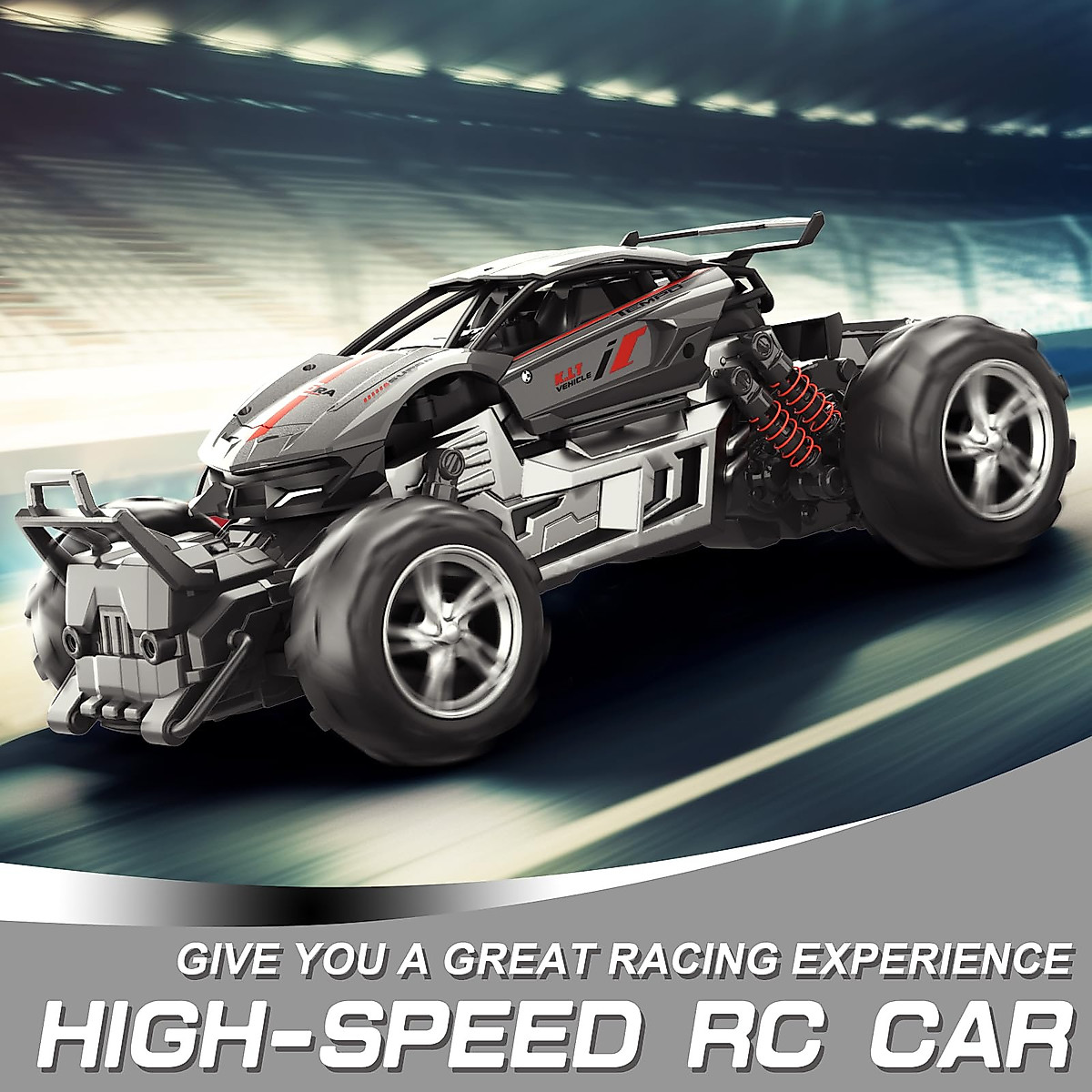 GUOKAI Remote Control Car,2.4GHz Fast RC Cars Toys,1:12 Scale RC Monster Trucks Hobby Grade RC Truck Toys with Rechargeable Battery,Birthday Gift for Kids Boys 6-12 Kids