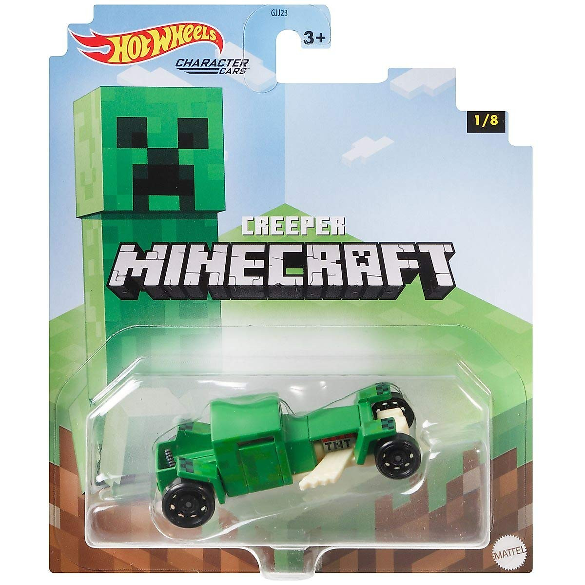 Hot Wheels 2021 - Minecraft - Character Cars - Creeper - 1/8 GYB65