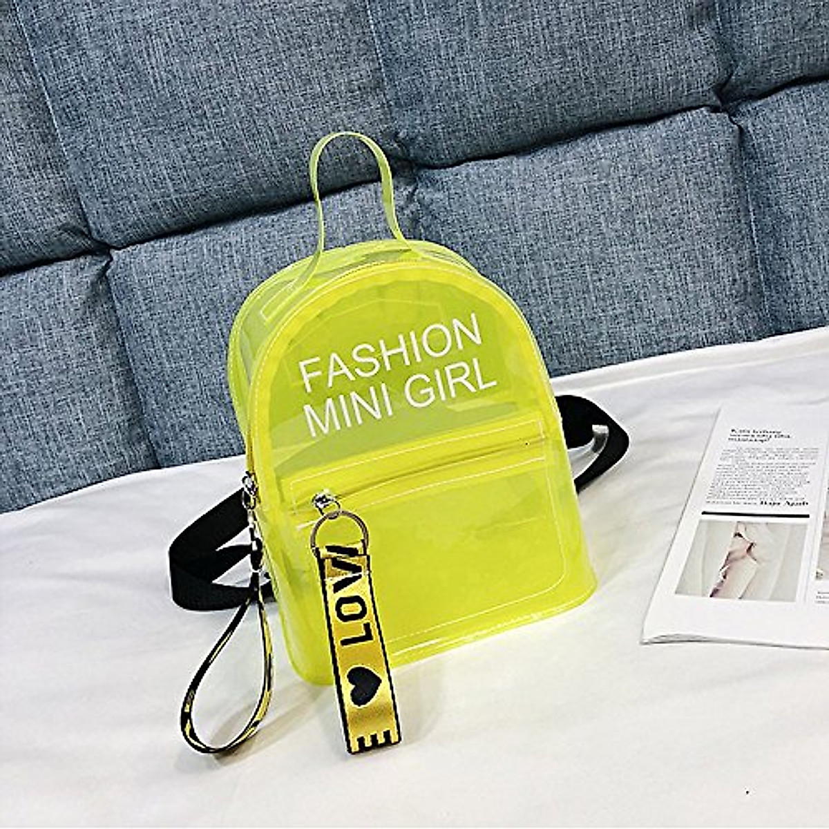 Mini Backpack Purse Stadium Approved Women Transparent Handbag Shoulder Bag