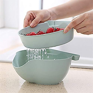 ONEYIM Multi-function Snack Box Storage Box Double Layer Container Household Snack Serving Dish Organizer - Perfect For Snacks, Fruit, or Pistachio/Sunflower Seeds Storage Box- Bonus Phone Slot