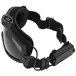 HANSTRONG GEAR Airsoft Goggles Anti Fog with Fan and Interchangeable Lens Military Shooting Safety Goggles & Glasses for Cycling Paintball Hunting Motorcycle BK