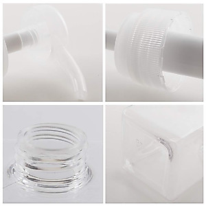 Pump Bottle, Refillable Plastic Empty Lotion Soap Dispenser Liquid Container for Bathroom Shampoo and Body Wash, 22oz/650ml Clear 2 Pack