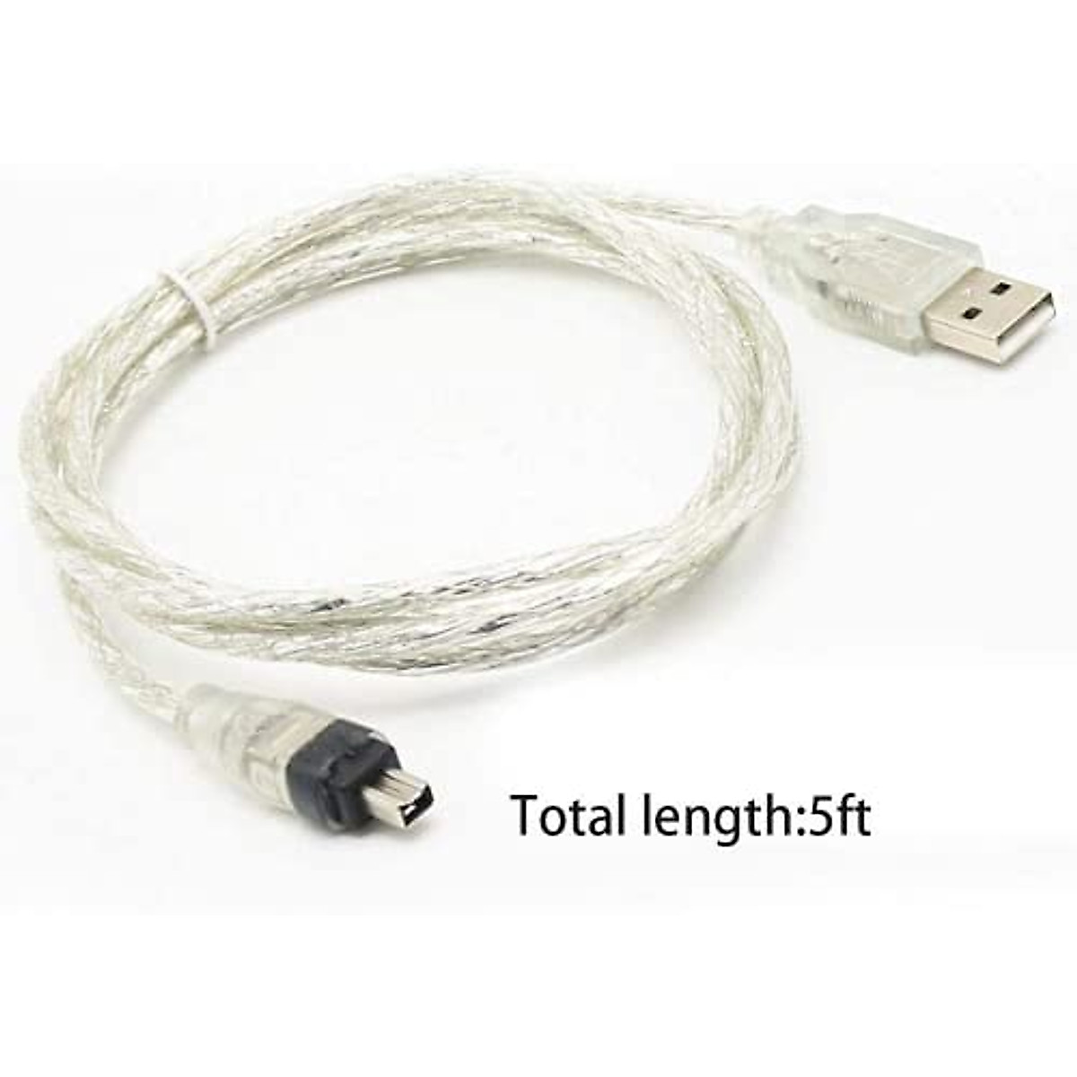 USB 2.0 Male to IEEE 1394 4Pin Male iLink Firewire DV Cable 5FT Compatible with Sony DV & D8.(Please Read The Last Picture hint on The Left Carefully Before Buying. Prevent Buying Mistakes)