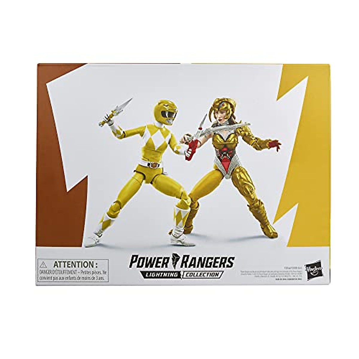 Power Rangers Lightning Collection Mighty Morphin Yellow Ranger Aisha Vs. Scorpina 2-Pack 6-Inch Premium Collectible Action Figure Toys