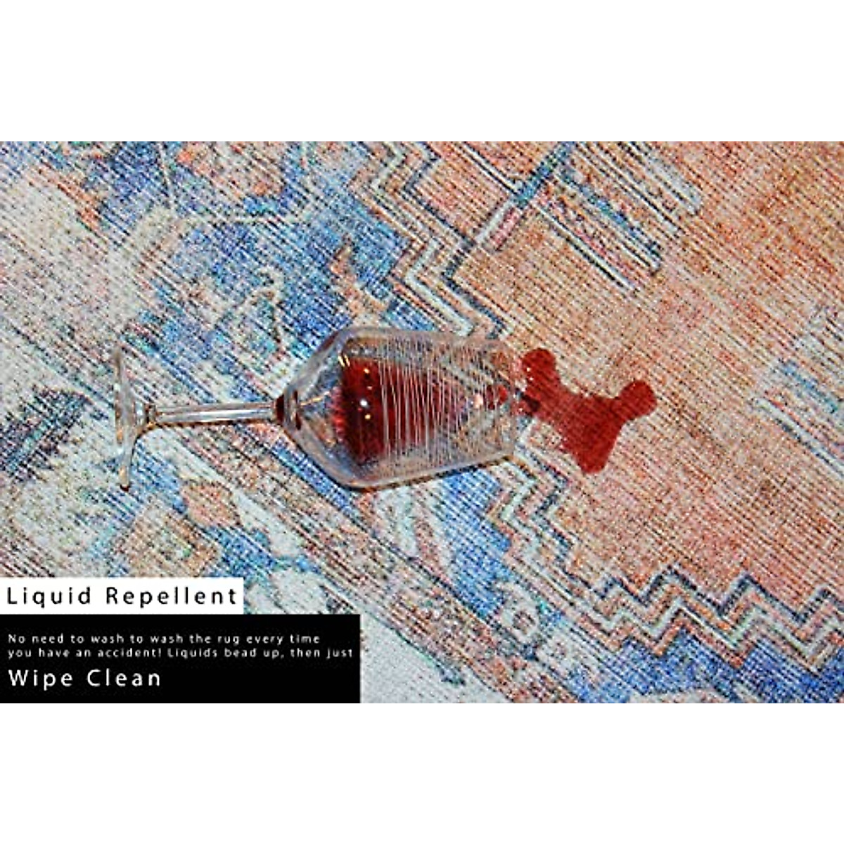 Adiva Rugs Machine Washable and Wipe Clean Area Rug, Living Room Rugs, Bedroom Rug, Water and Dirt Proof Runner Rug, Home Decor (Brown, 2' x 3')