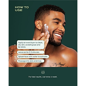 Buttah Skin by Dorion Renaud Tea Tree & Aloe Exfoliating Scrub 3oz - Multi-Tasking Cleanser - Tea Tree Oil & Kaolin Clay Treatment - Naturally Based Skin Care for Men & Women - Black-Owned Skincare