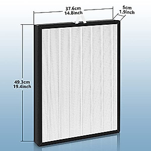 2 Pack EverestAir/EverestAir-P Replacement Filter, Compatible with LEVOIT EverestAir Air Purifier, High-Efficiency Activated Carbon Filters Filter Set