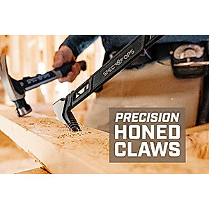 Spec Ops Tools 11" Molding Pry Bar Nail Puller Cats Paw, High-Carbon Steel, 3% Donated to Veterans,