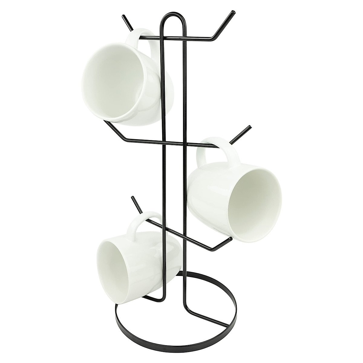 Spectrum Diversified 6-Mug Holder Finley, Matte Black