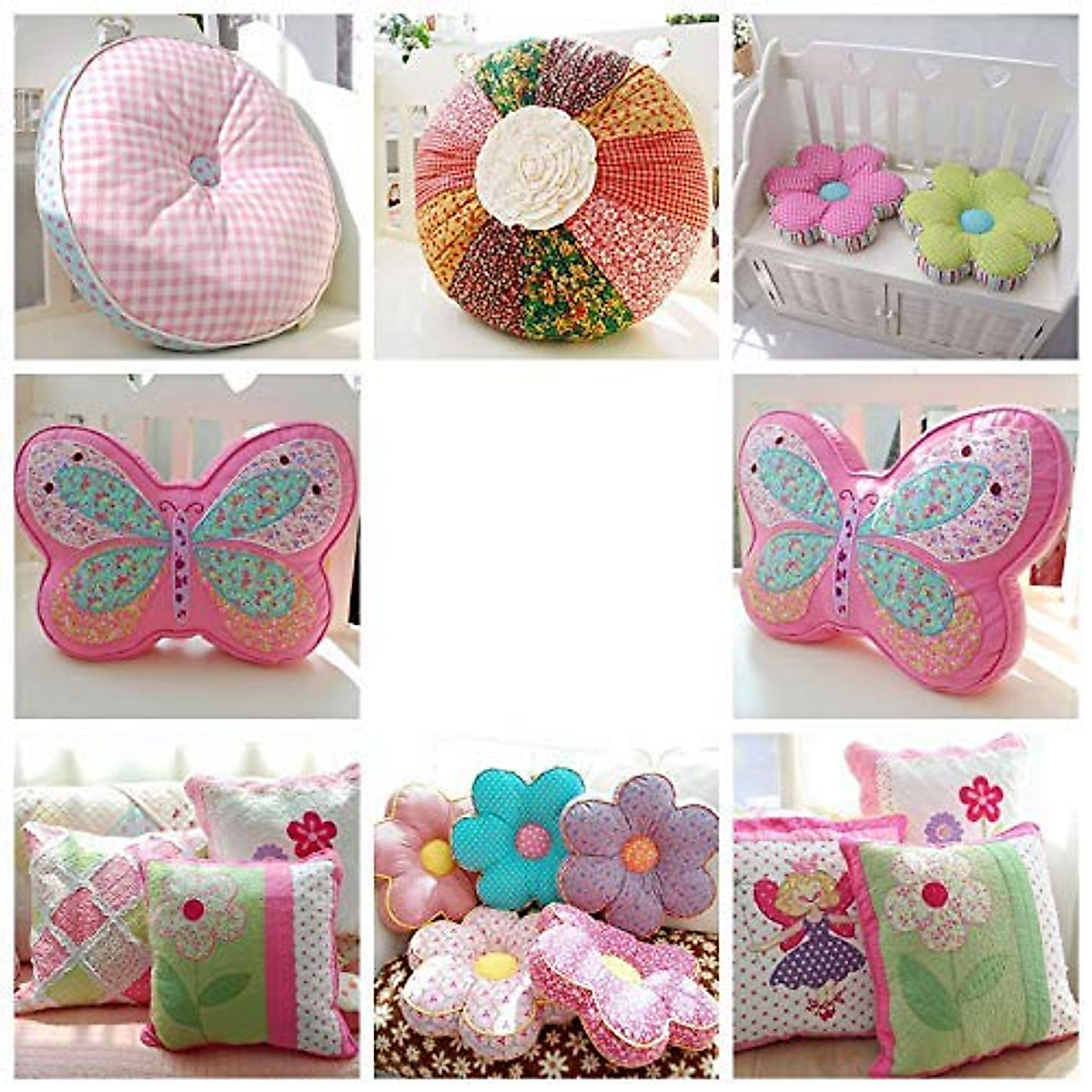 56 Pieces 9.8"x 9.8" (25cm x 25cm) Squares Cotton 100% Floral Printed Sewing Supplies Fabric for Quilting Patchwork, DIY Craft, Scrapbooking Cloth