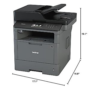 Brother Monochrome Laser Printer, Multifunction Printer and Copier, DCP-L5500DN, Flexible Network Connectivity, Duplex Printing, Mobile Printing & Scanning, Amazon Dash Replenishment Ready (Renewed)