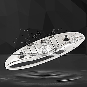 Laorde Boat Cleats 316 Stainless Steel Folding Dock Cleats 5 Inch Marine Grade Rope Cleat Flip Up Dock Cleat for Boat Kayak and Decoration with Fastener 2 Pack