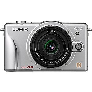 Panasonic Lumix DMC-GF2 12 MP Micro Four-Thirds Mirrorless Digital Camera with 3.0-Inch Touch-Screen LCD and 14mm f/2.5 G Aspherical Lens (Silver)