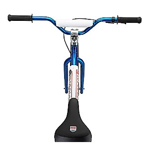 Mongoose Hooligan Mens and Womens BMX Bike, 29x2.3-Inch Wheels, Durable Steel Frame, Single Speed, Disc Brakes, Blue