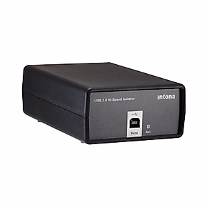 Intona USB 2.0 Hi-Speed Isolator, Standard Version, Black, 1.000VRMS